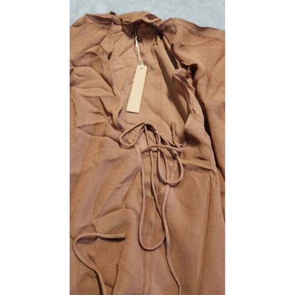 SKIMS | Swim | Skims Chestnut Brown Sheer Cover Ups Long Kaftan | Poshmark